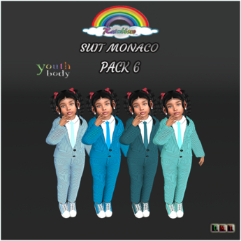 Second Life Marketplace - ((RBS)) Suit Monaco Pack 6 [youth]